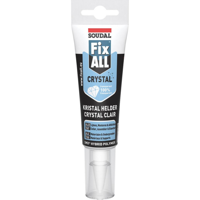 Fix ALL Crystal - Transparent adhesive sealant - Soudal